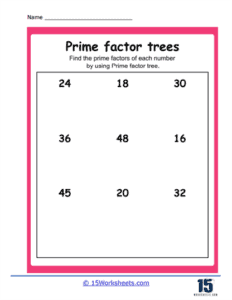 Factor Tree Worksheets - 15 Worksheets.com
