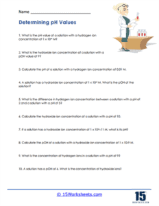 Acids and Bases Worksheets - 15 Worksheets.com