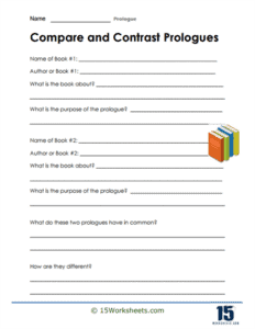 Prologue Worksheets - 15 Worksheets.com