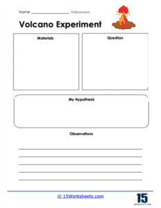 Volcanoes Worksheets | Eruptions, Types & Components - 15 Worksheets.com