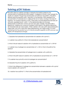 Acids and Bases Worksheets - 15 Worksheets.com