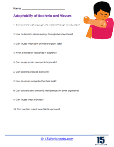 Bacteria and Viruses Worksheets - 15 Worksheets.com