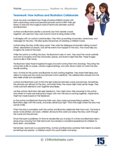 Author and Illustrator Worksheets - 15 Worksheets.com