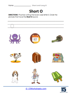 Short and Long O Worksheets - 15 Worksheets.com