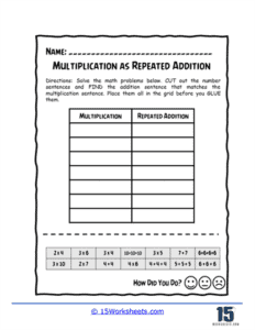 Multiplication As Repeated Addition Worksheets - 15 Worksheets.com