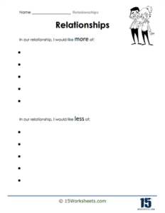 Relationships Worksheets | Personal Skills - 15 Worksheets.com