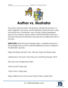 Author and Illustrator Worksheets - 15 Worksheets.com