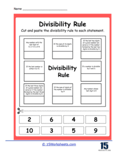 Divisibility Rules Worksheets - 15 Worksheets.com