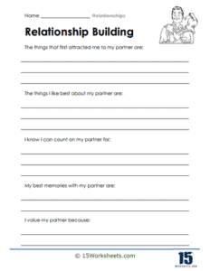 Relationships Worksheets | Personal Skills - 15 Worksheets.com