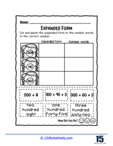 Expanded Form Worksheets - 15 Worksheets.com