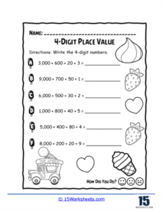 4-Digit Place Value Worksheets - 15 Worksheets.com