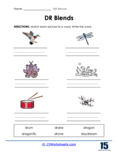 DR Blends Worksheets - 15 Worksheets.com