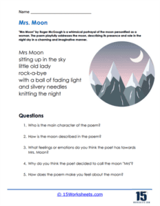Poetry Comprehension Worksheets | Reading Skills - 15 Worksheets.com