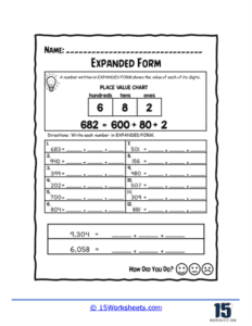 Expanded Form Worksheets - 15 Worksheets.com