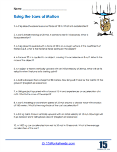 Forces and Motion Worksheets - 15 Worksheets.com