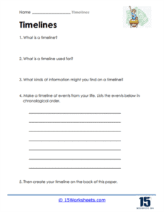 Timelines Worksheets - 15 Worksheets.com