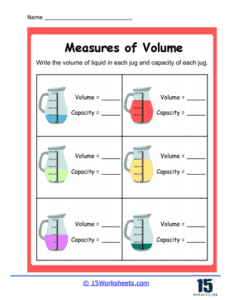 Measures of Volume Worksheets - 15 Worksheets.com