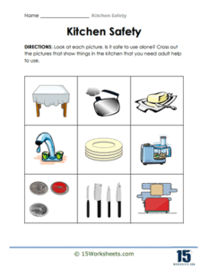 Kitchen Safety Worksheets - 15 Worksheets.com