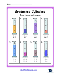 Graduated Cylinders Worksheets - 15 Worksheets.com
