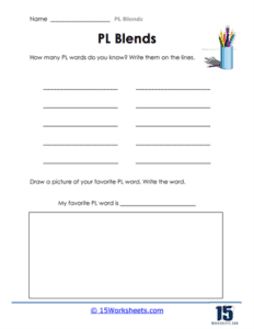 Pl Blends Worksheets - 15 Worksheets.com