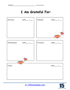 Gratitude Worksheets | Reflection & Positive Growth - 15 Worksheets.com