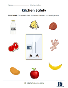 Kitchen Safety Worksheets - 15 Worksheets.com