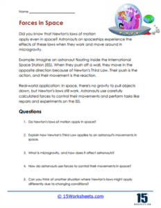 Newton's Laws of Motion Worksheets - 15 Worksheets.com