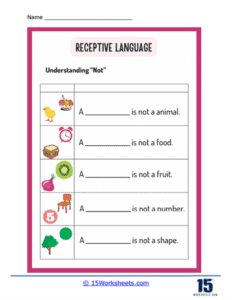 Receptive Language Worksheets | Listening Comprehension - 15 Worksheets.com