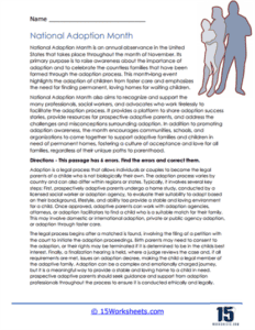 November Everyday Edits Worksheets | Seasonal Editing Drills - 15 ...