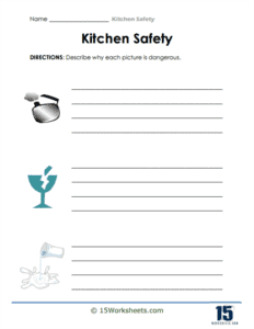 Kitchen Safety Worksheets - 15 Worksheets.com