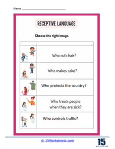 Receptive Language Worksheets | Listening Comprehension - 15 Worksheets.com