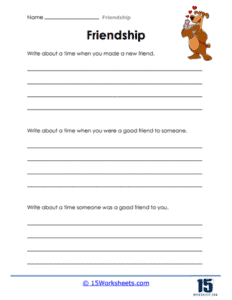 Friendship Worksheets | Building Trust and Respect - 15 Worksheets.com