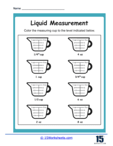 Measuring Liquids Worksheets | Measurement - 15 Worksheets.com