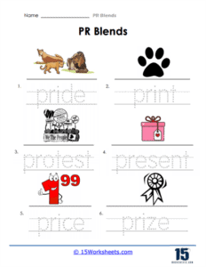 Pr Blends Worksheets - 15 Worksheets.com