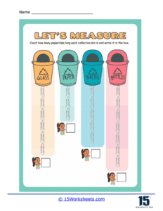 Measuring With Paper Clips Worksheets - 15 Worksheets.com