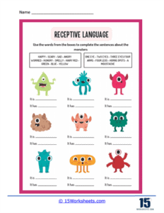 Receptive Language Worksheets | Listening Comprehension - 15 Worksheets.com