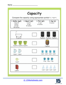 Capacity Worksheets - 15 Worksheets.com