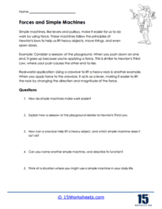 Newton's Laws of Motion Worksheets - 15 Worksheets.com