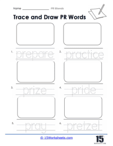 Pr Blends Worksheets - 15 Worksheets.com