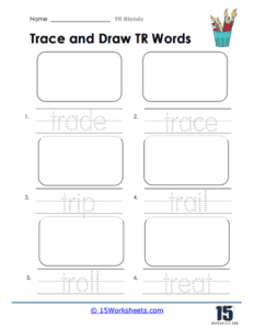 Tr Blends Worksheets - 15 Worksheets.com