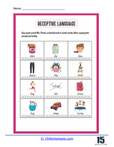Receptive Language Worksheets | Listening Comprehension - 15 Worksheets.com