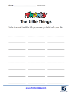 Gratitude Worksheets | Reflection & Positive Growth - 15 Worksheets.com
