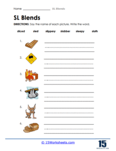 Sl Blends Worksheets - 15 Worksheets.com