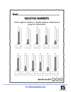 Negative Numbers Worksheets - 15 Worksheets.com
