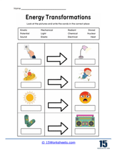 Kinetic and Potential Energy Worksheets - 15 Worksheets.com