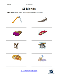 Sl Blends Worksheets - 15 Worksheets.com