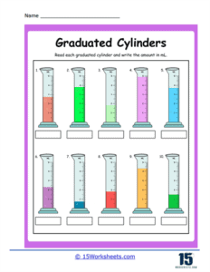 Graduated Cylinders Worksheets - 15 Worksheets.com