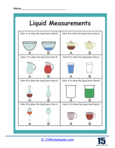 Measuring Liquids Worksheets | Measurement - 15 Worksheets.com