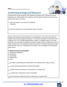 Scientific Method Worksheets - 15 Worksheets.com