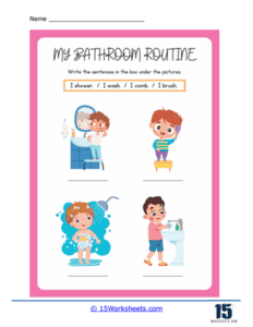 Daily Routine Worksheets | Kindergarten Thoughts - 15 Worksheets.com